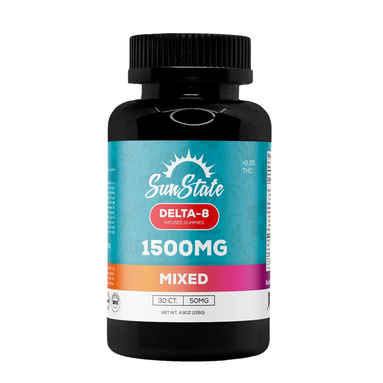 Delta 8 THC Infused Gummies - 30ct 1500mg